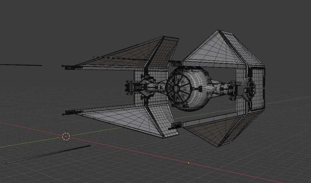 Tie Interceptor 3D model | CGTrader
