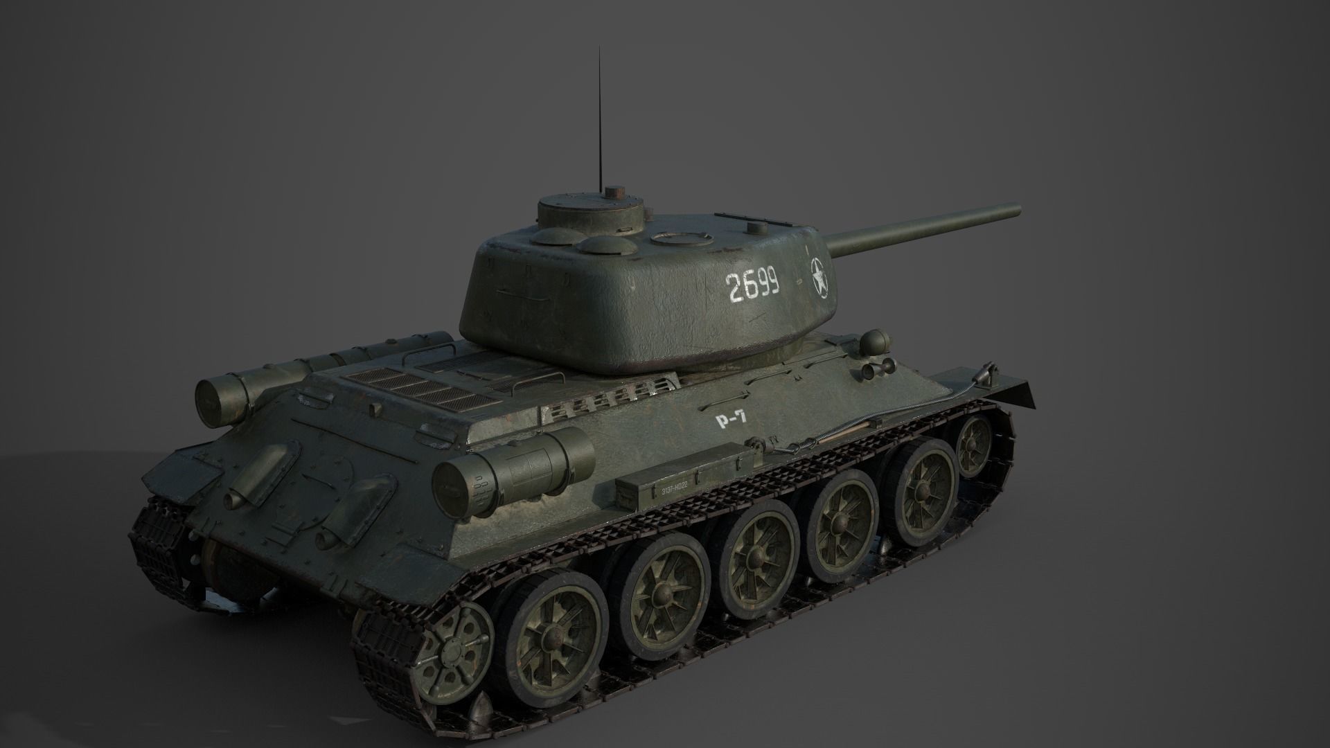3D model T-34 Medium tank VR / AR / low-poly | CGTrader