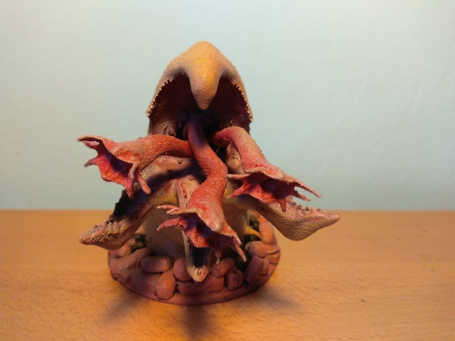 Graboid from Tremors Statue - 3D Print Model testes and printed 3D ...