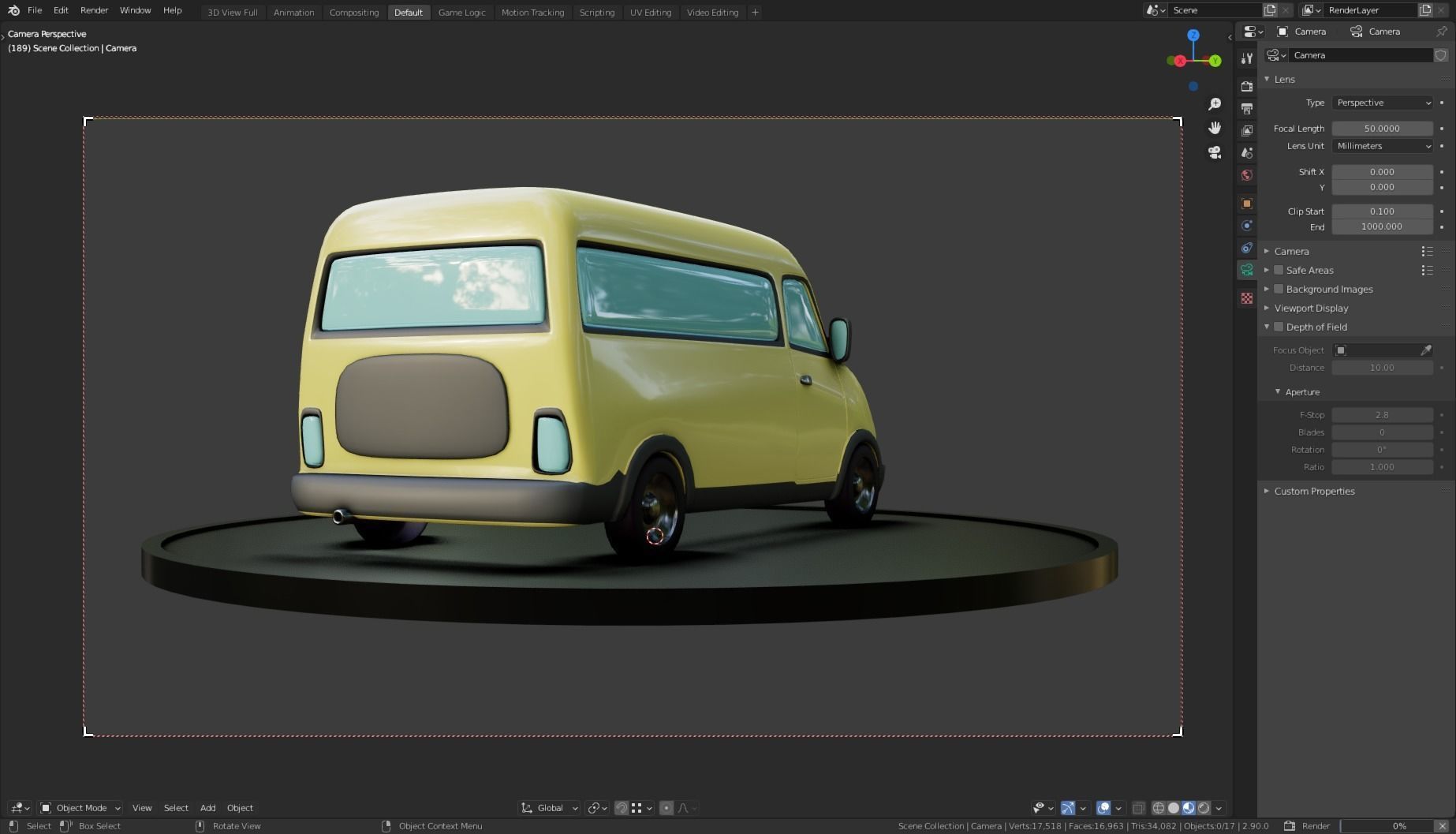 3D model Low Poly Vehicle - VanBus VR / AR / low-poly | CGTrader