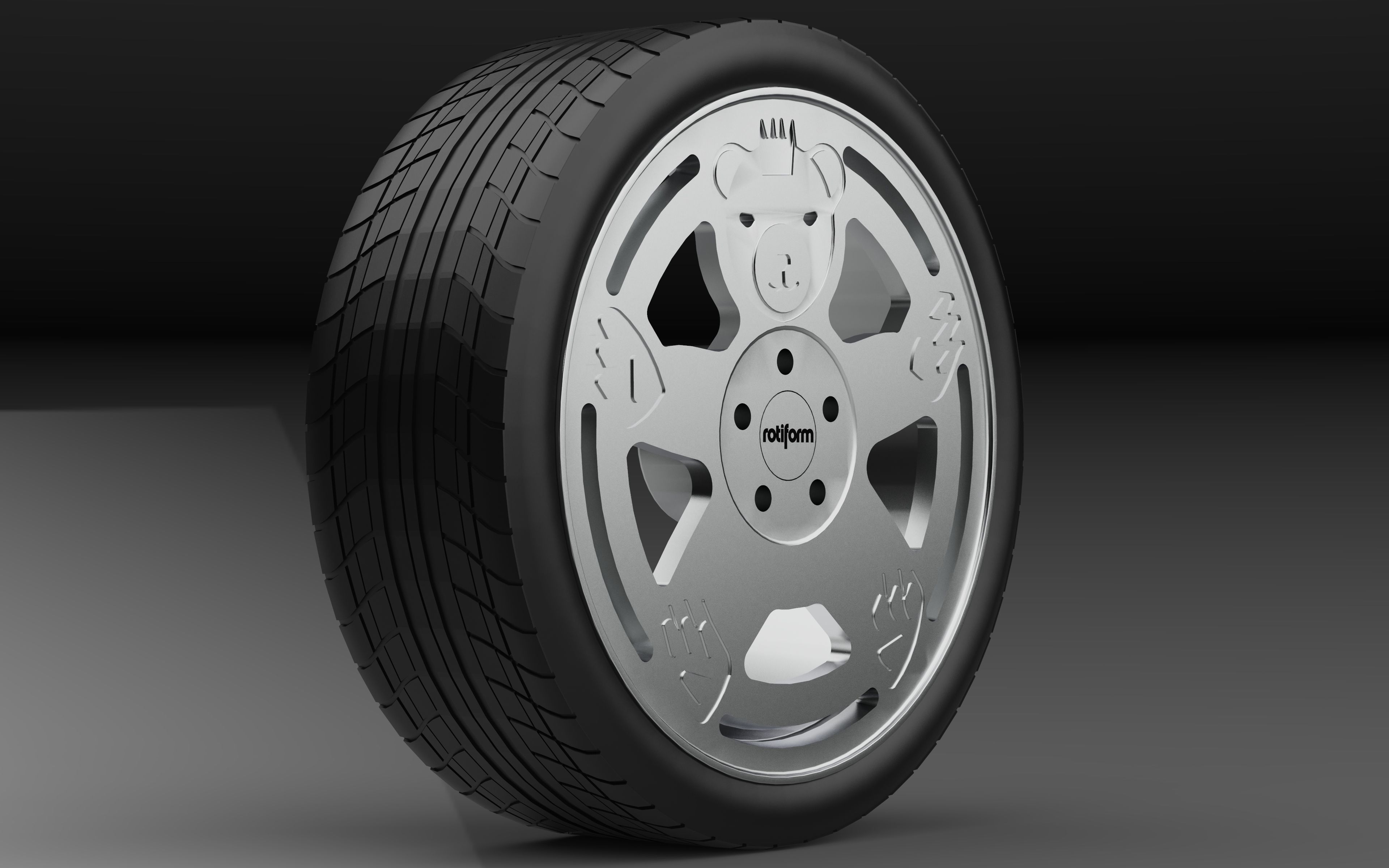 Rotiform Teddy Wheel - Ken Block 3D model | CGTrader