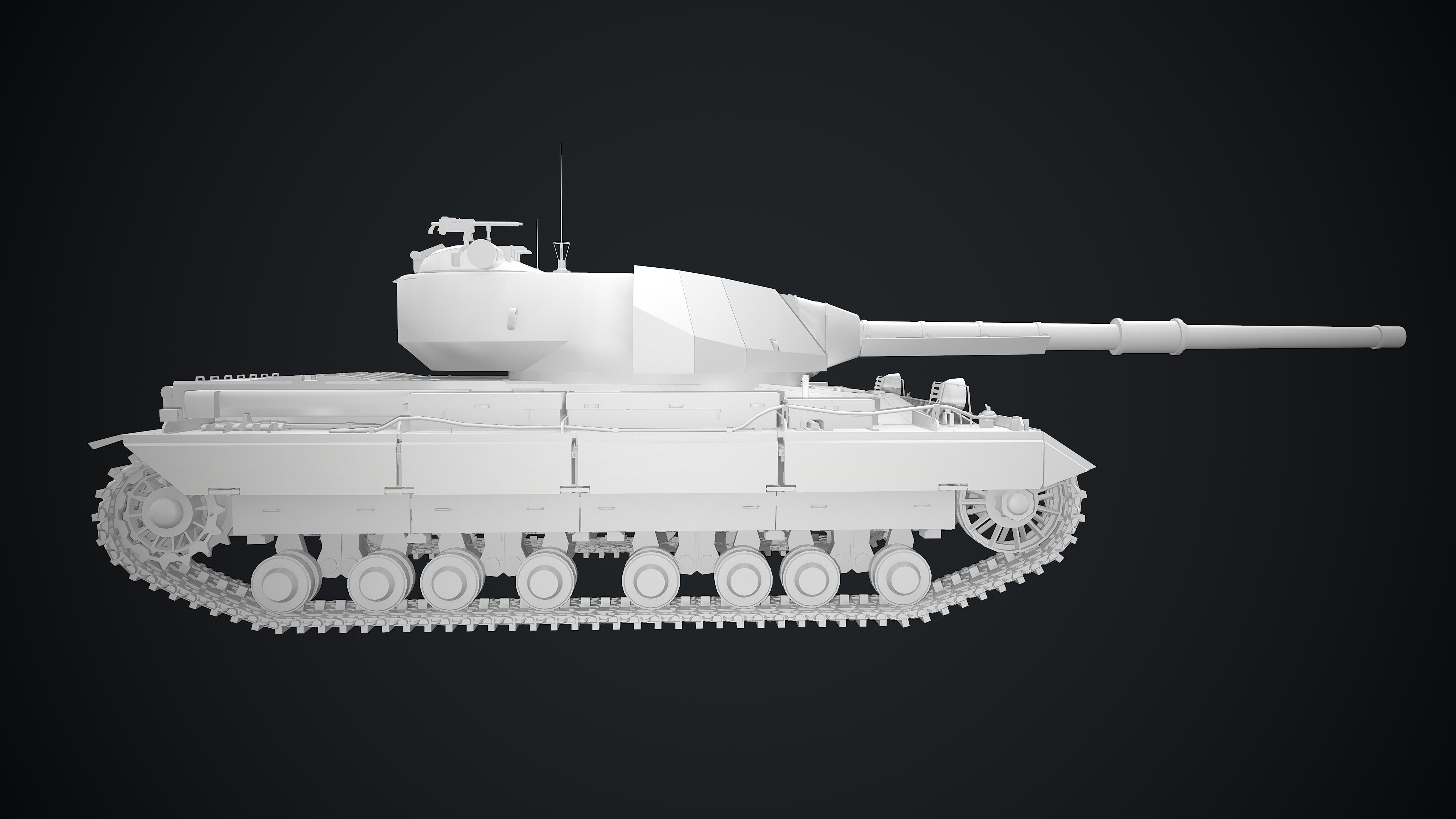 3D model Super Conqueror British Heavy Tank VR / AR / low-poly | CGTrader