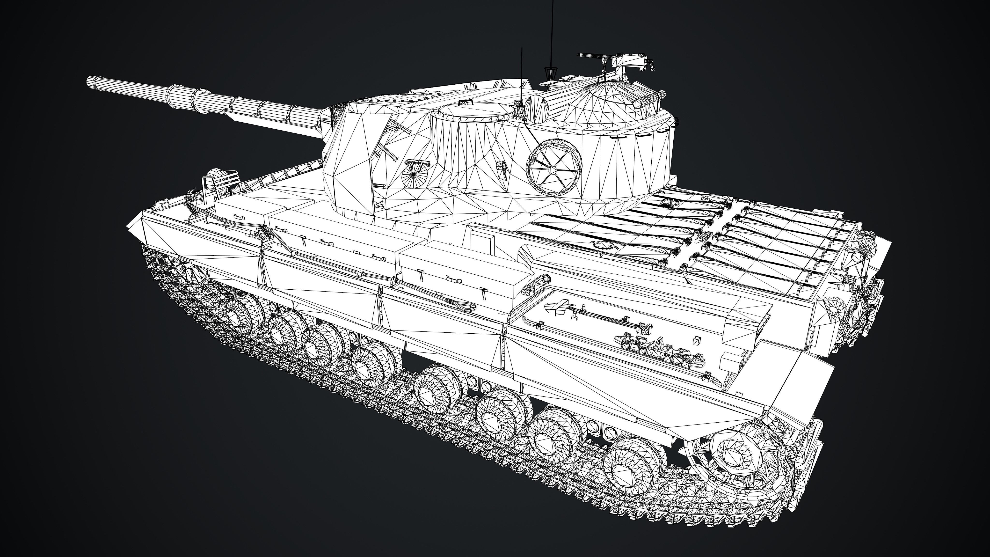 3D model Super Conqueror British Heavy Tank VR / AR / low-poly | CGTrader