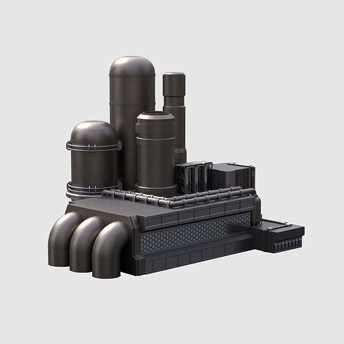 MUDDD metal structure with pipes and pipes free 3D model | CGTrader