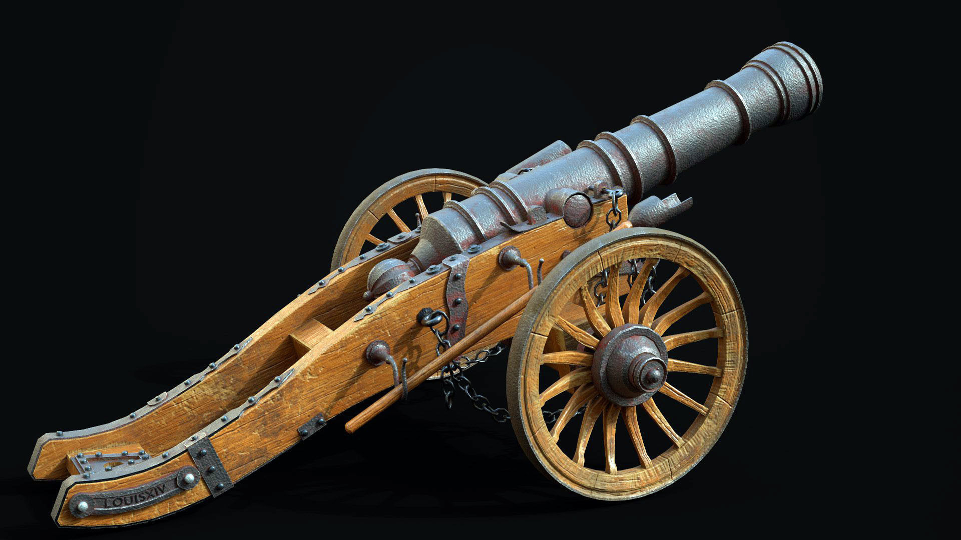3D model Field Cannon VR / AR / low-poly | CGTrader