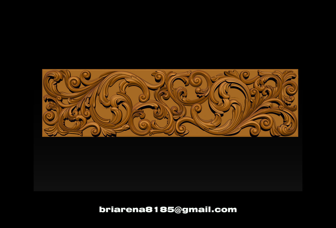 3D STL Models CNC Router - Carved decor 3D model 3D printable | CGTrader