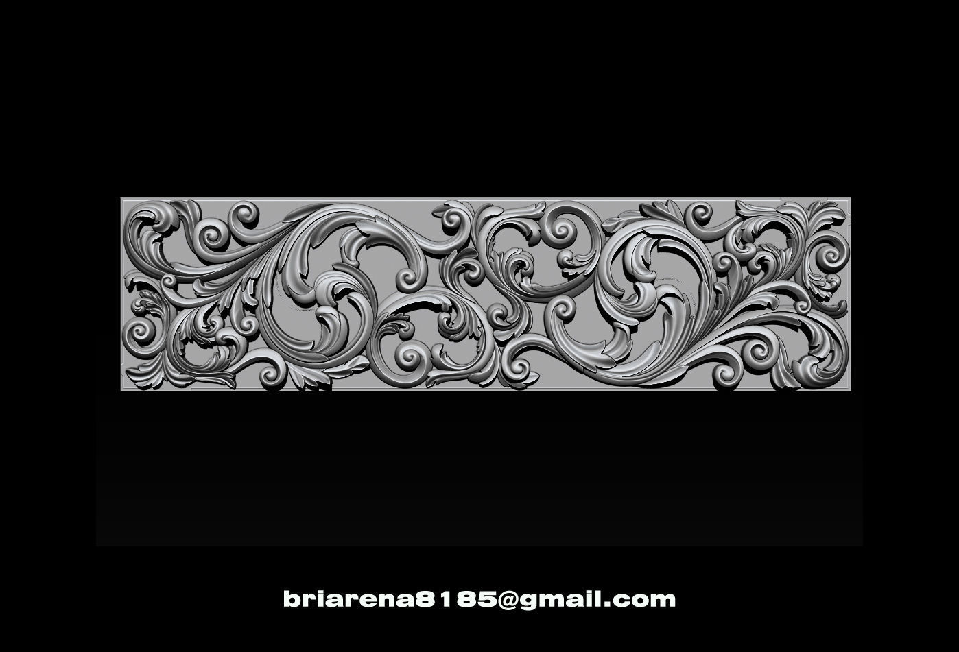 3D STL Models CNC Router - Carved decor 3D model 3D printable | CGTrader