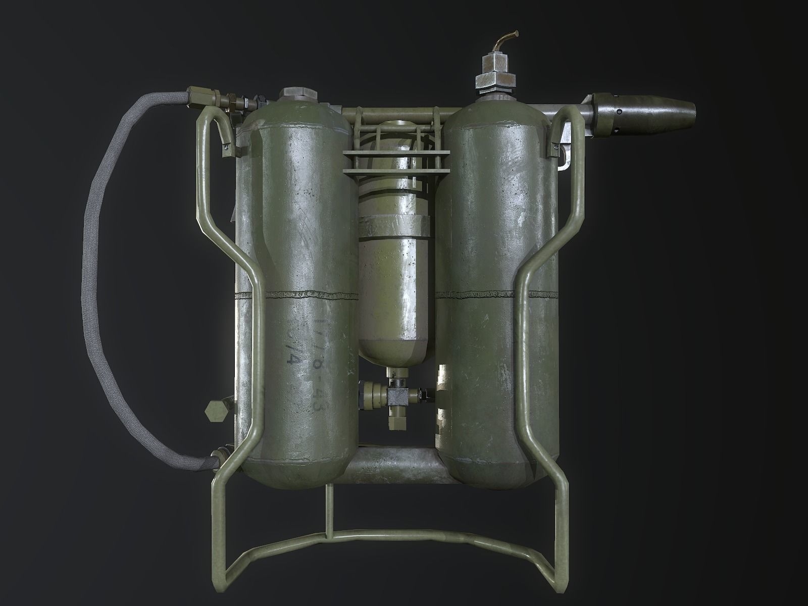 3D model M2 Flamethrower WW2 USA VR / AR / low-poly | CGTrader