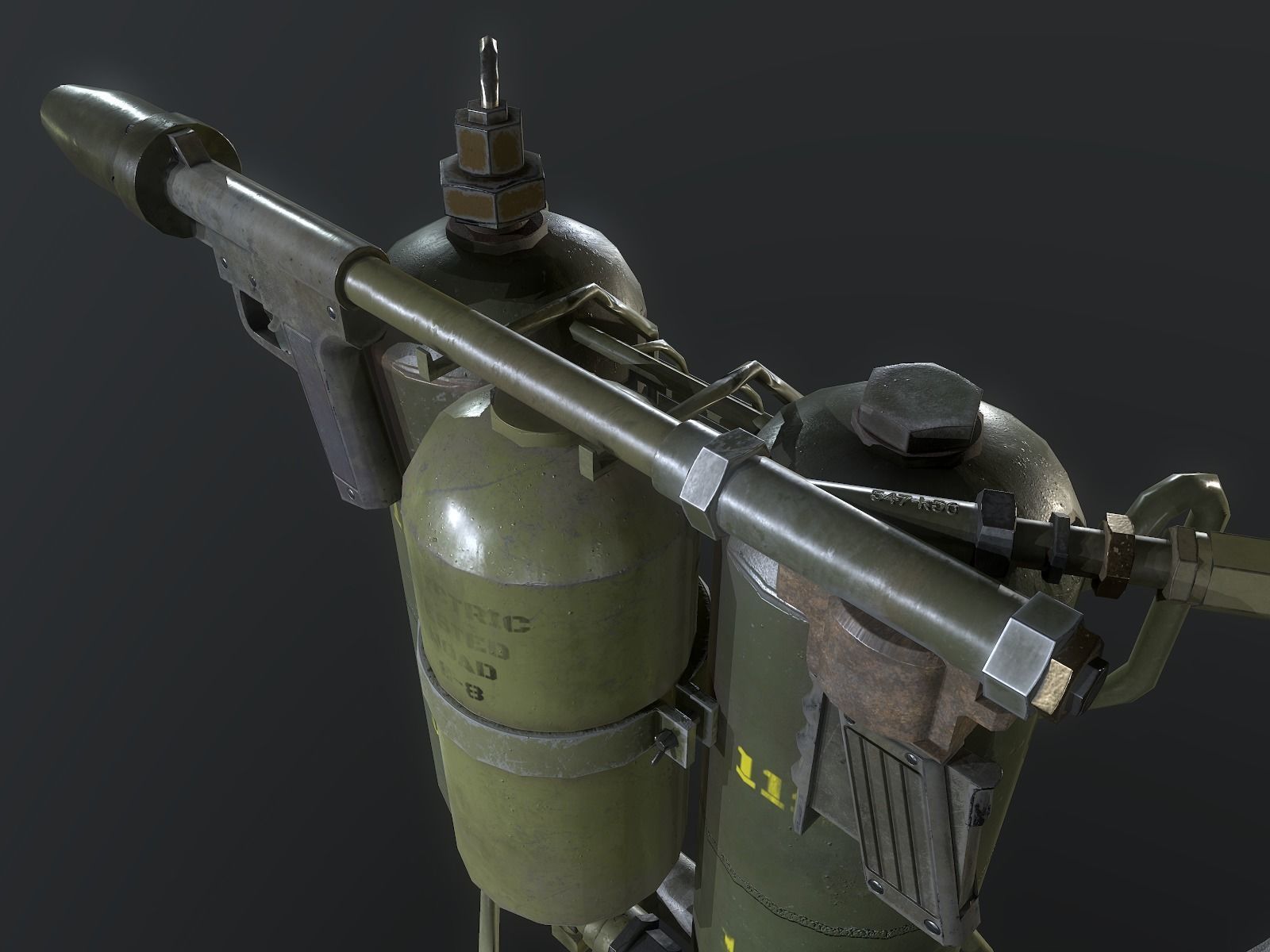 3D model M2 Flamethrower WW2 USA VR / AR / low-poly | CGTrader