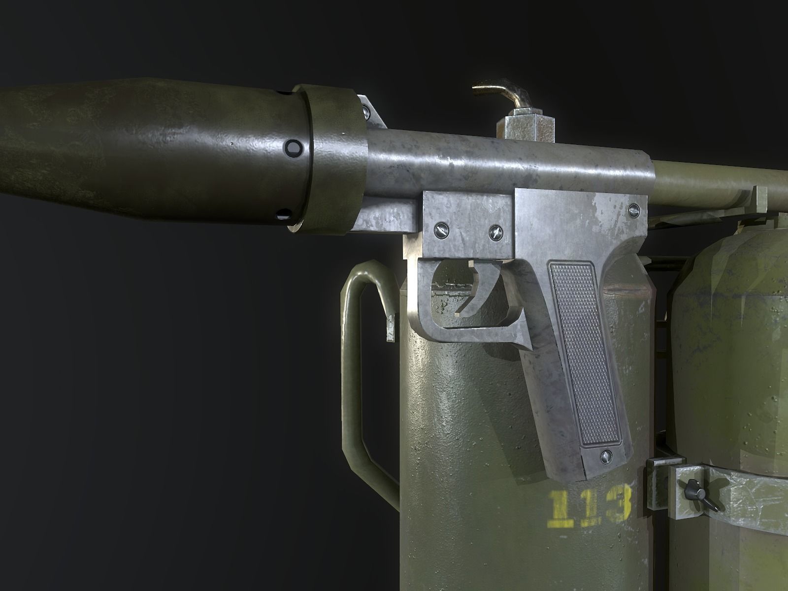 3D model M2 Flamethrower WW2 USA VR / AR / low-poly | CGTrader