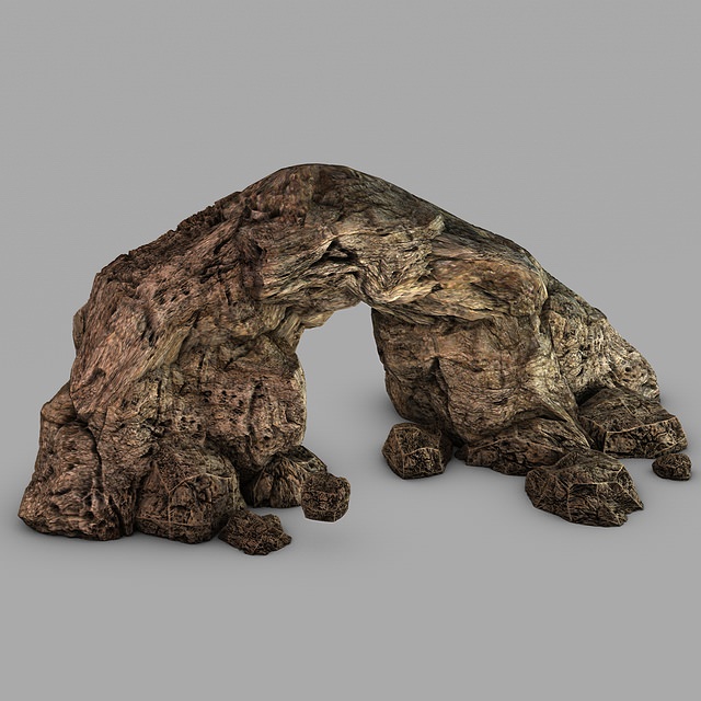 3D model Cave entrance VR / AR / low-poly | CGTrader