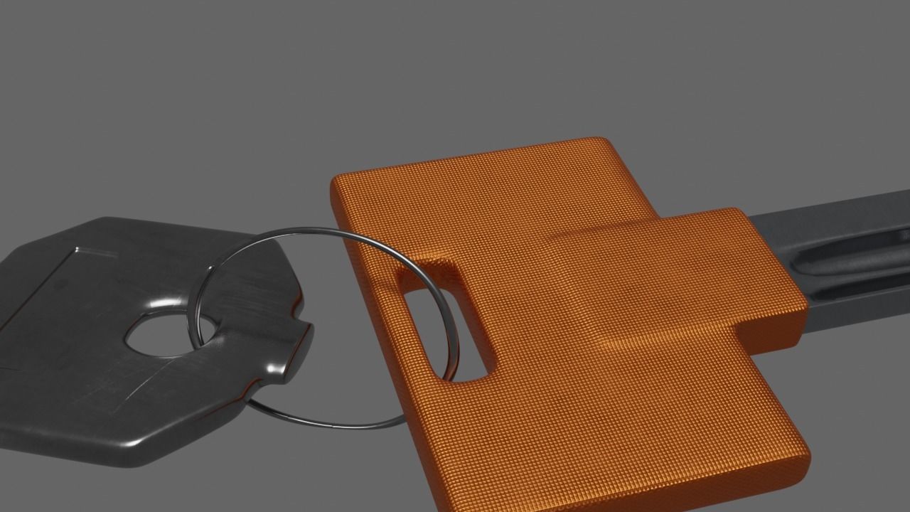 Home Keys With Key Chain free 3D model | CGTrader