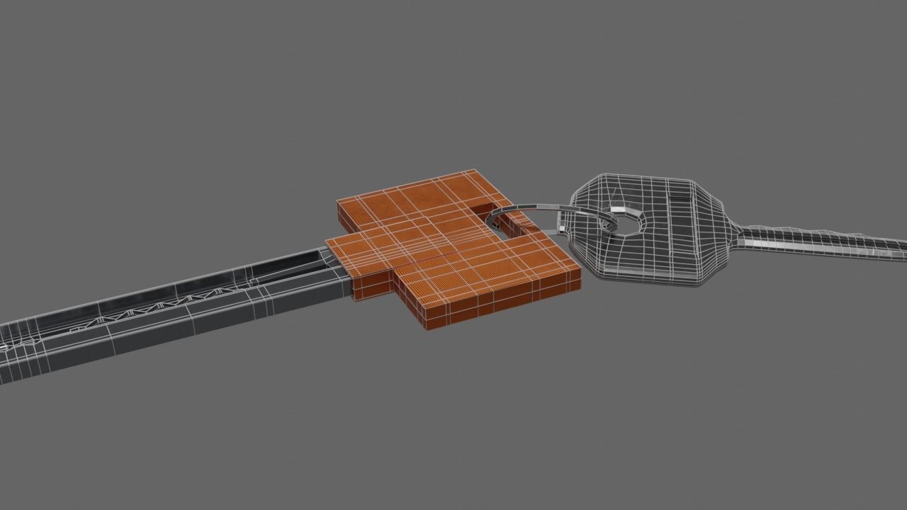 Home Keys With Key Chain free 3D model | CGTrader
