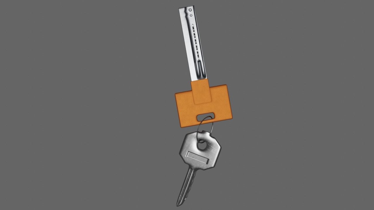 Home Keys With Key Chain free 3D model | CGTrader