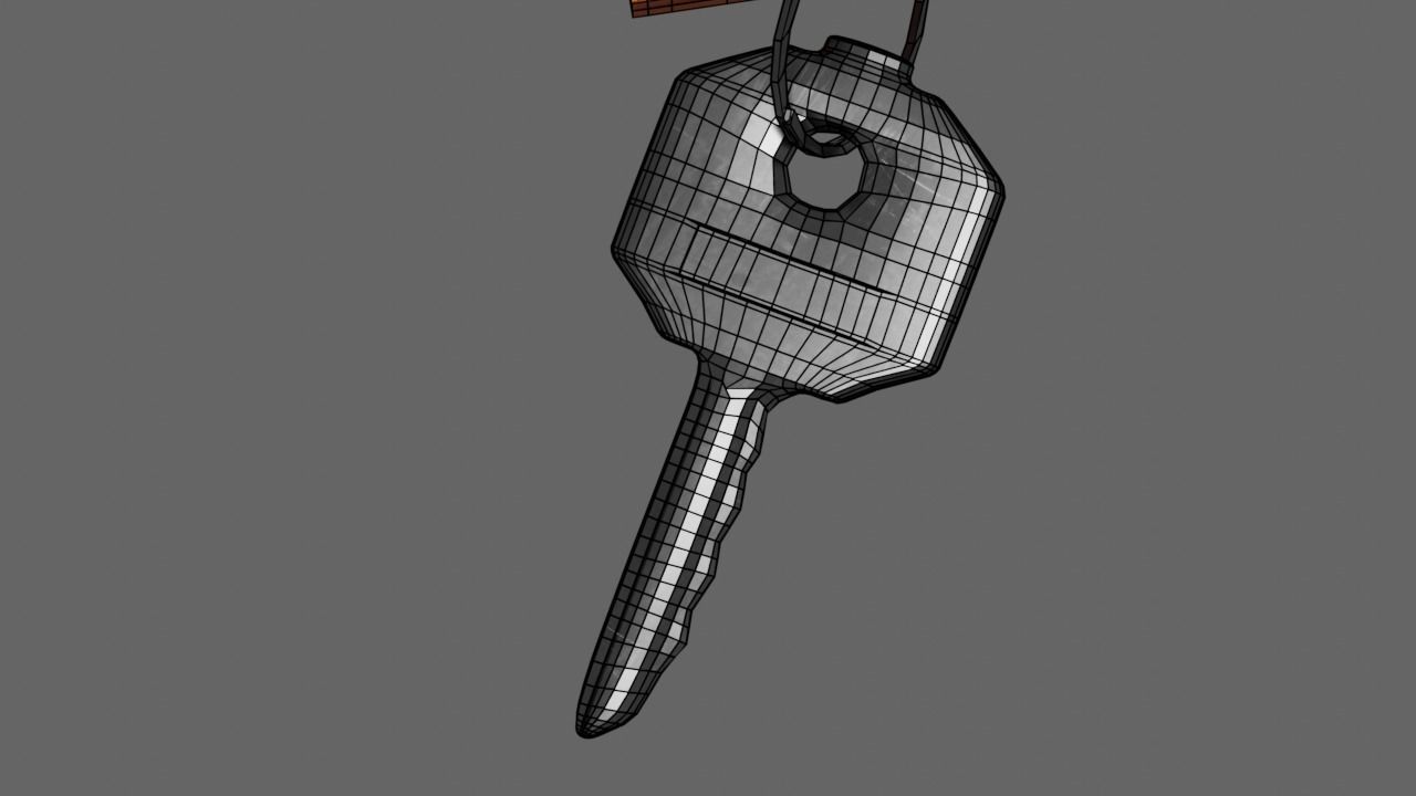 Home Keys With Key Chain free 3D model | CGTrader