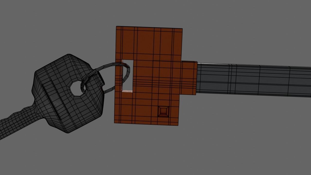 Home Keys With Key Chain free 3D model | CGTrader