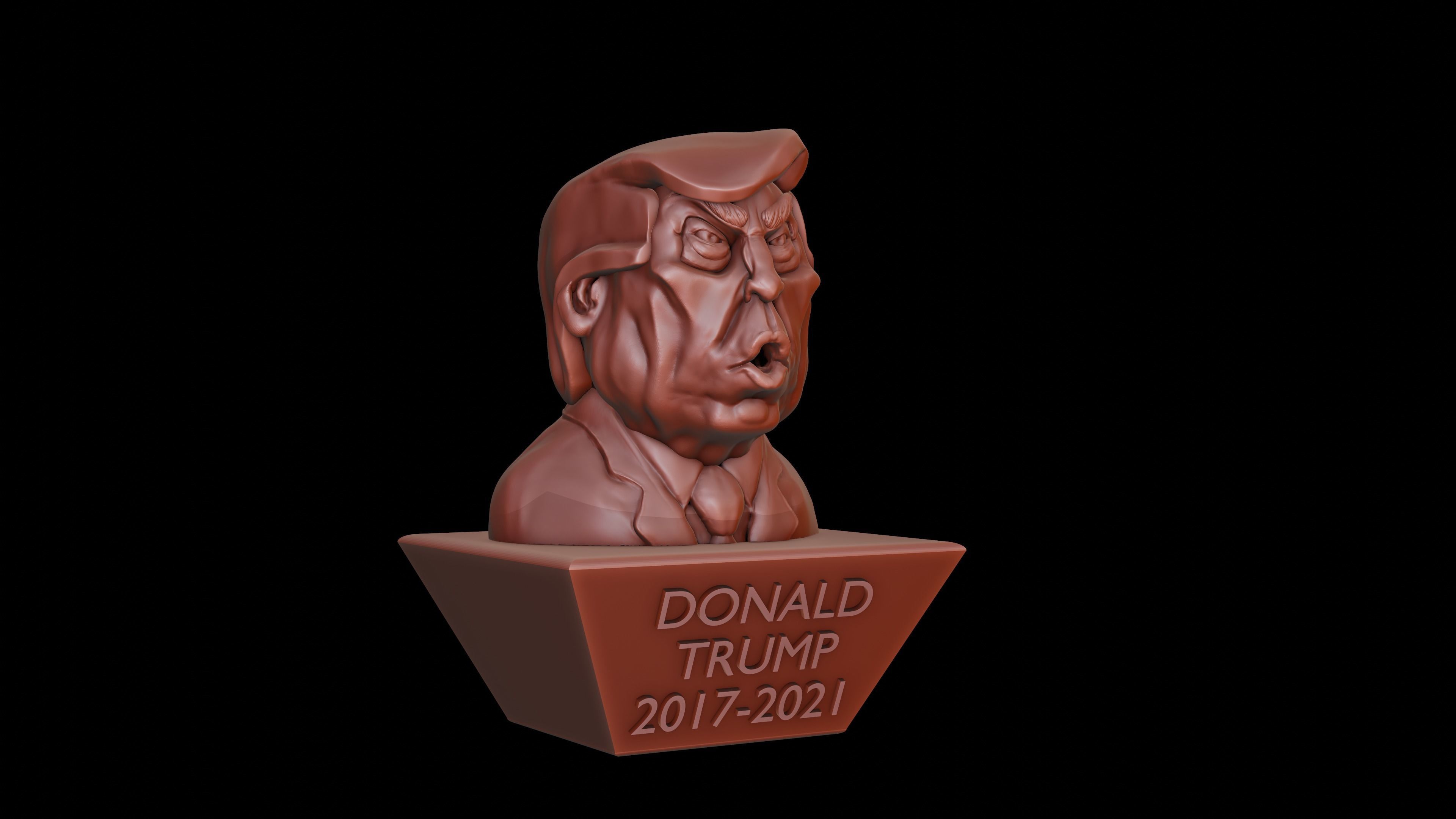 Donald Trump 3D model 3D printable | CGTrader