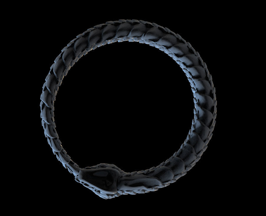 snake bracelet 3D model 3D printable | CGTrader