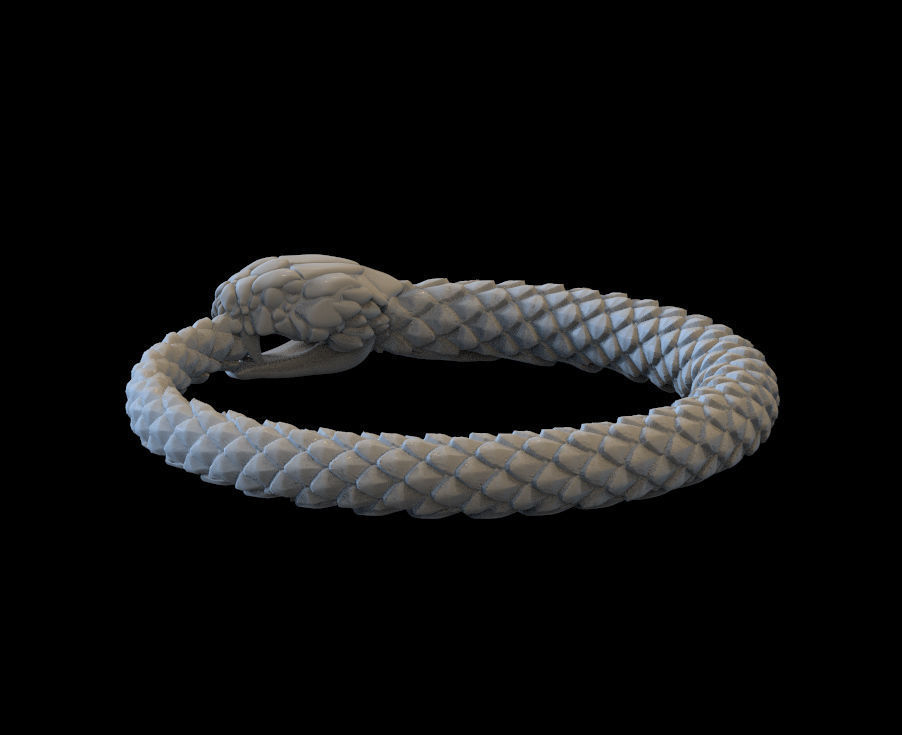 snake bracelet 3D model 3D printable | CGTrader