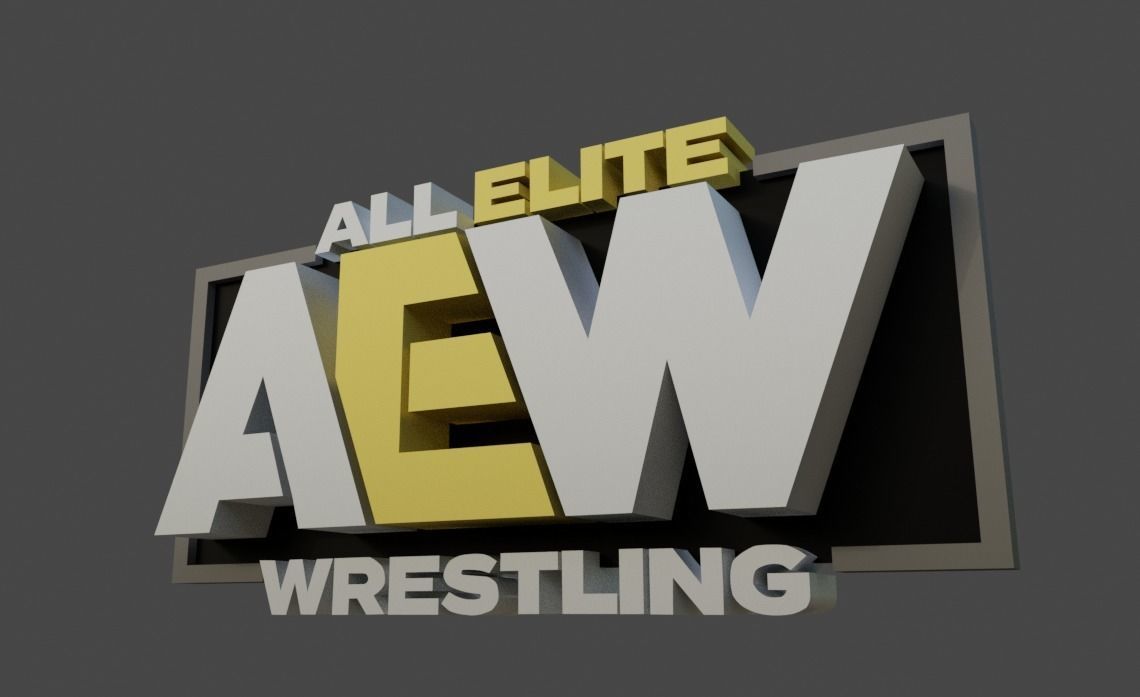 AEW Logo Pack - includes printable tracing stencil 3D model | CGTrader