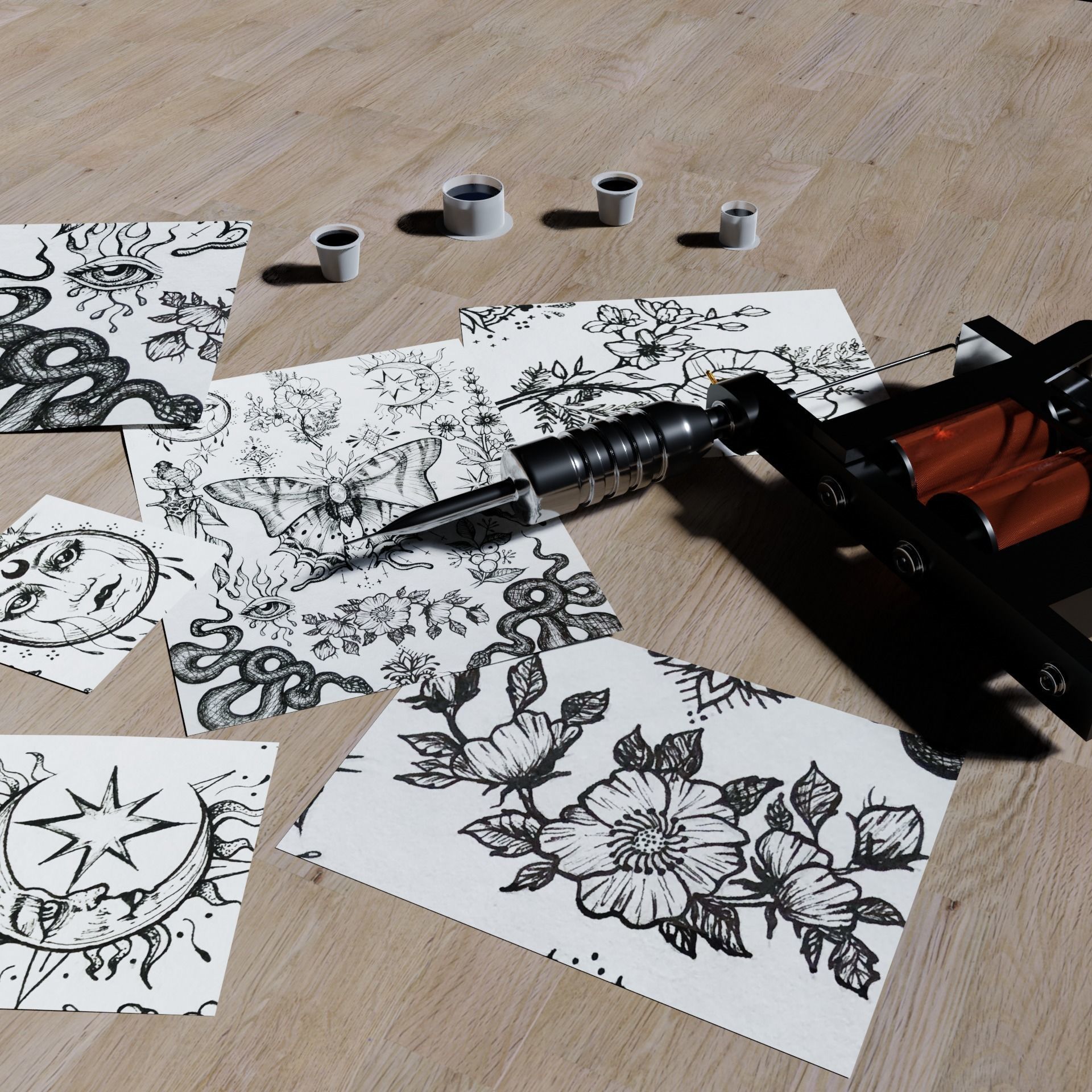 Coils Tattoo Machine 3D model | CGTrader