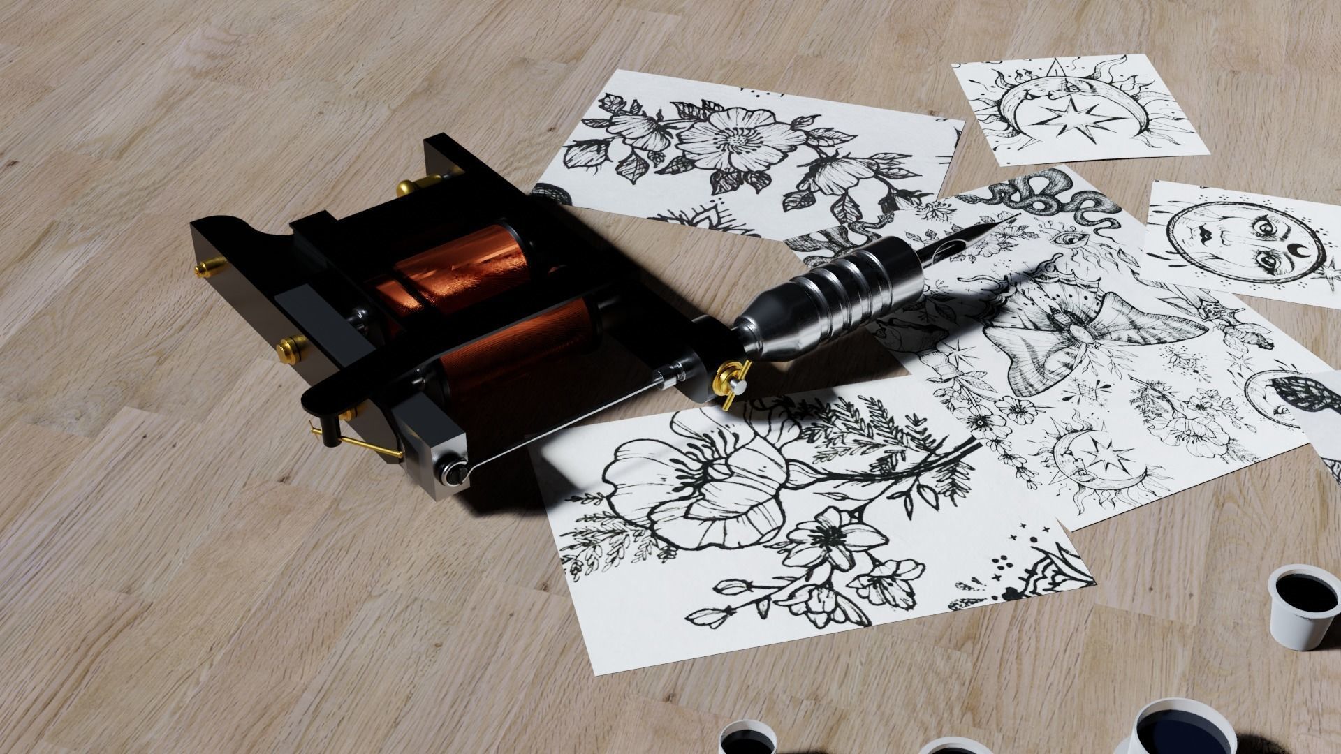 Coils Tattoo Machine 3D model | CGTrader