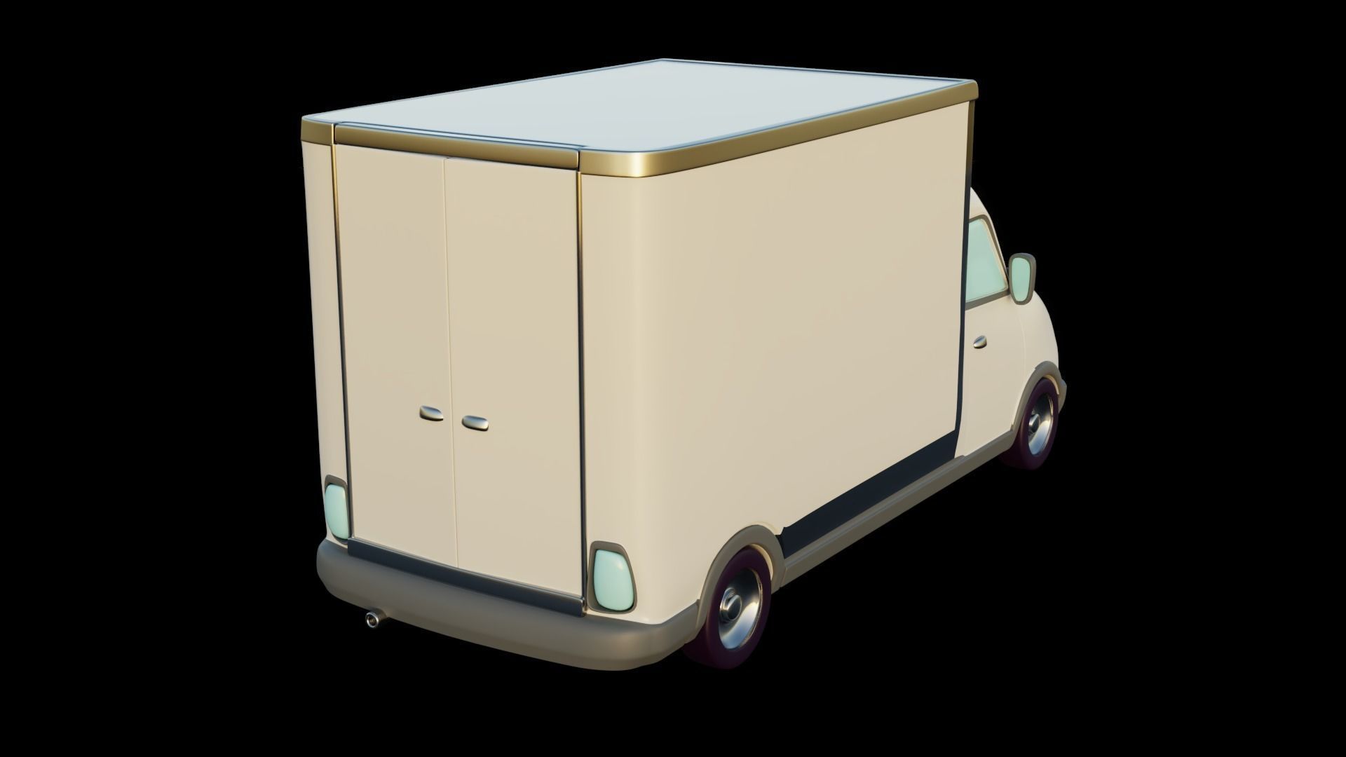 3D model Low Poly Vehicle - Lorry VR / AR / low-poly | CGTrader