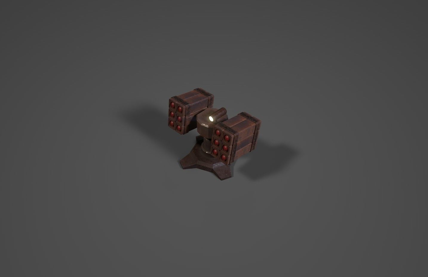 3D model Simple stylized missile turret VR / AR / low-poly | CGTrader