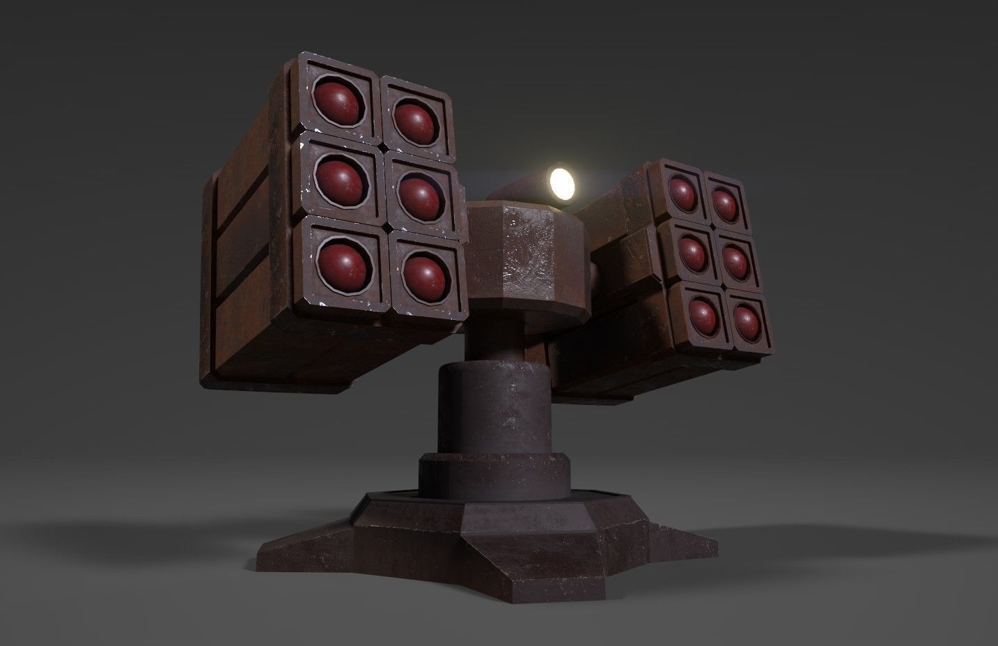 3D model Simple stylized missile turret VR / AR / low-poly | CGTrader