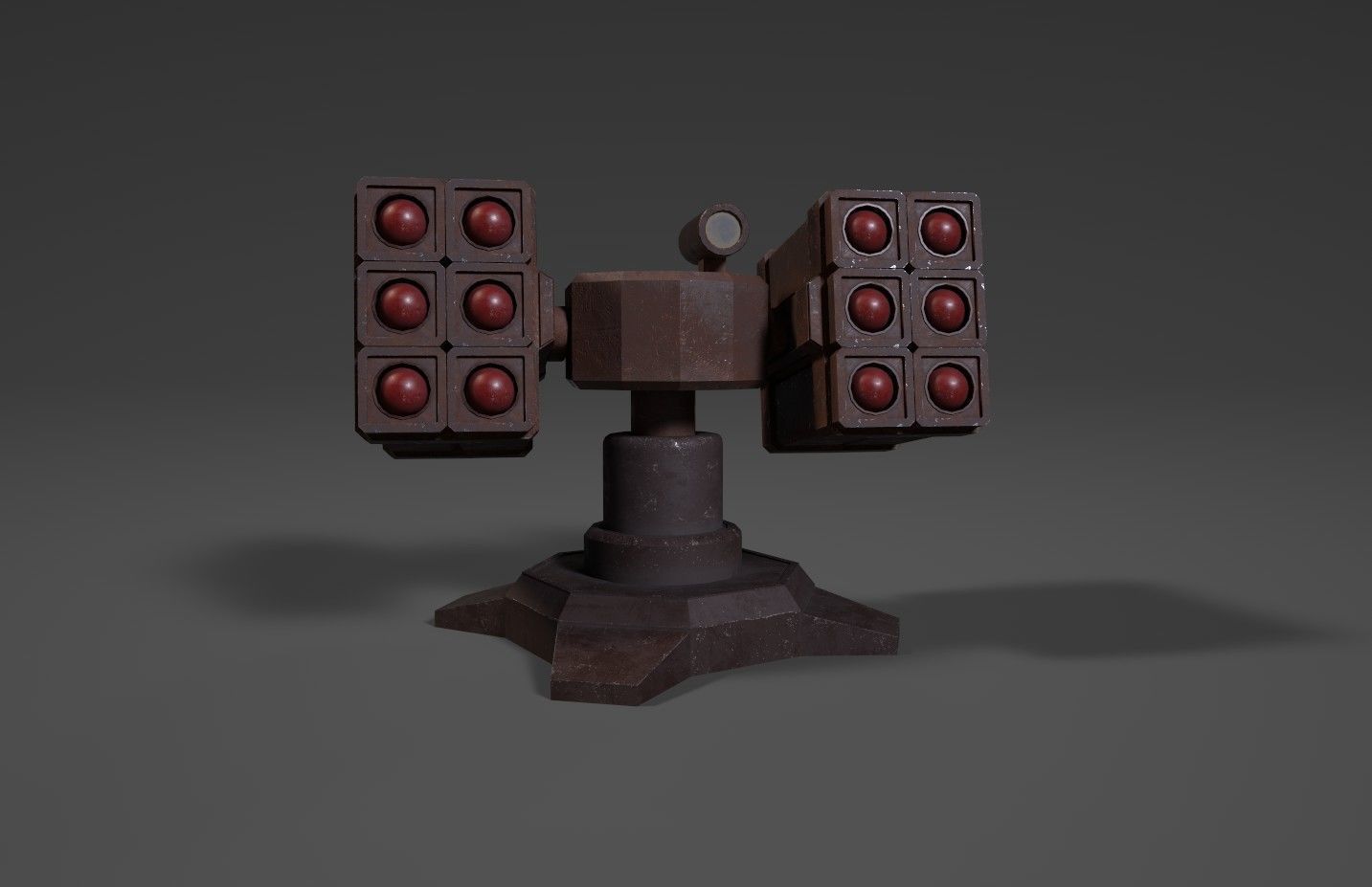 3D model Simple stylized missile turret VR / AR / low-poly | CGTrader