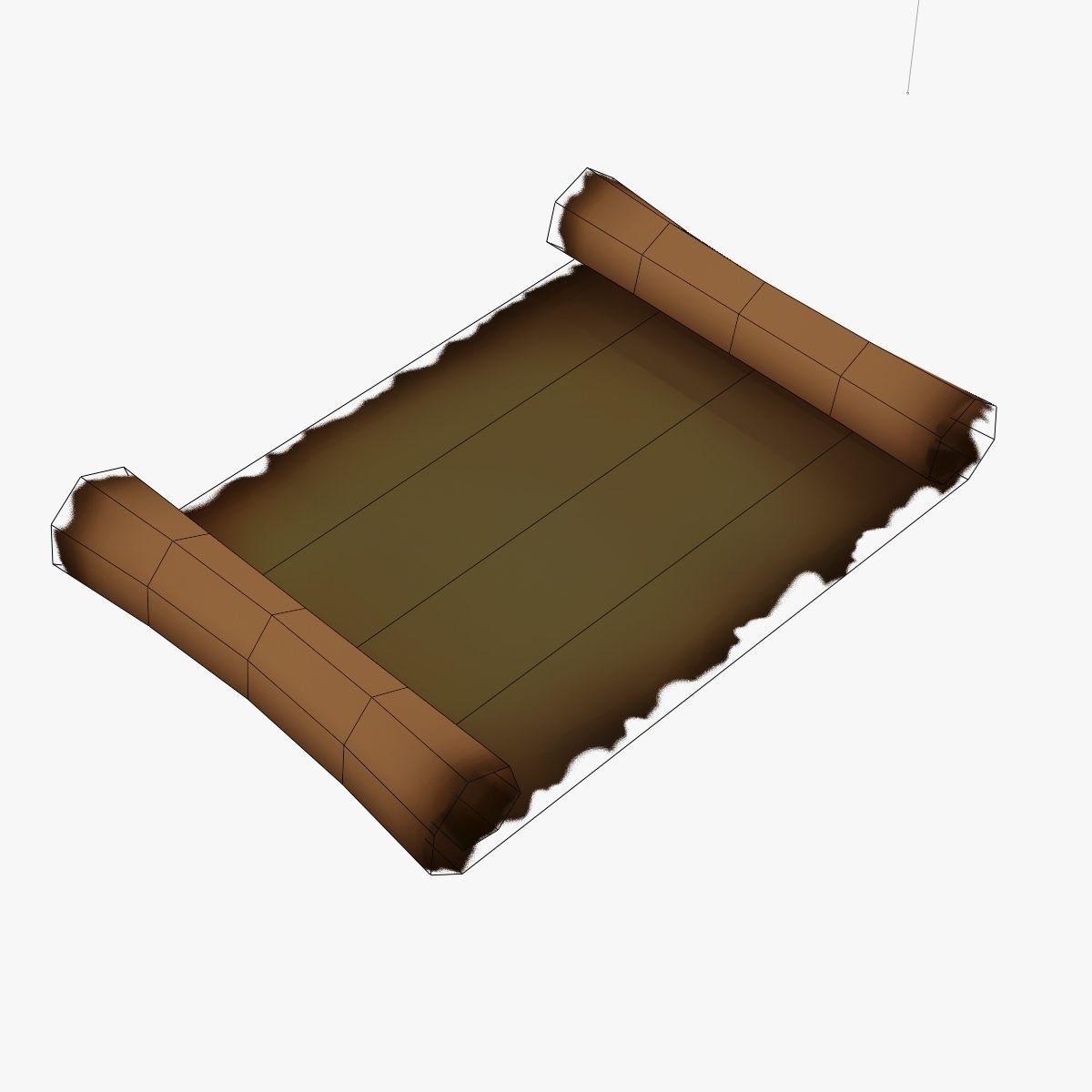 3D model Parchment Paper Handpaint VR / AR / low-poly | CGTrader