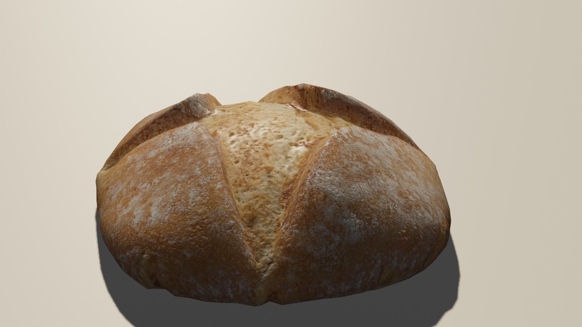 Realistic Bread loaf of free 3D model | CGTrader