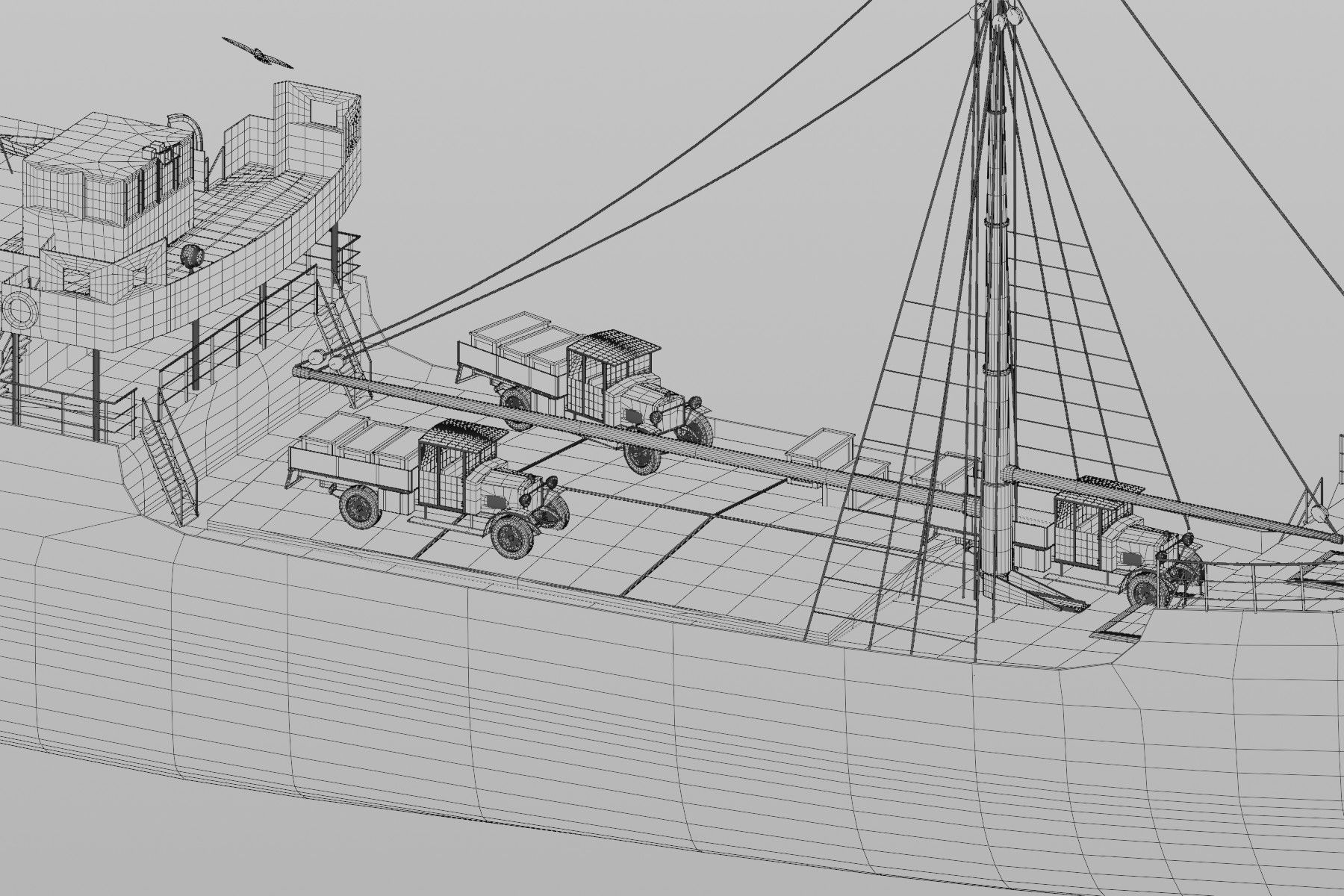 sinking of the German ship Karlsruhe by Soviet in the Baltic 3D model ...