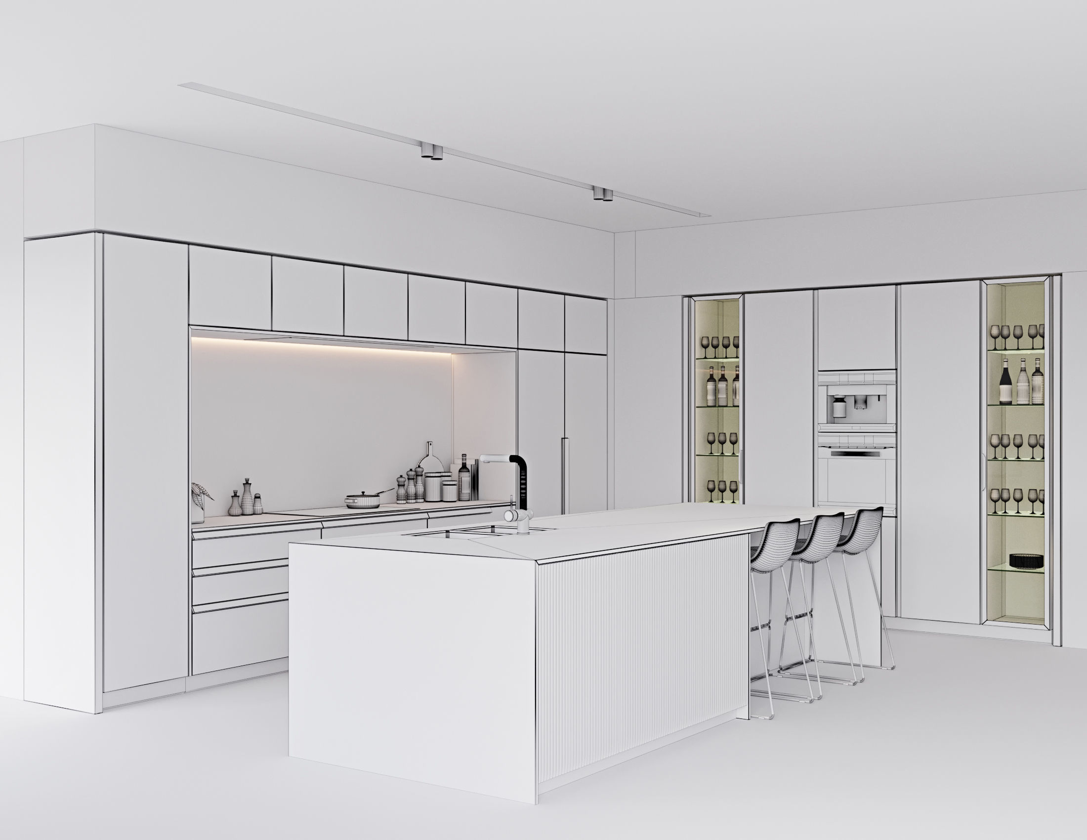 Modern kitchen 6 3D model | CGTrader