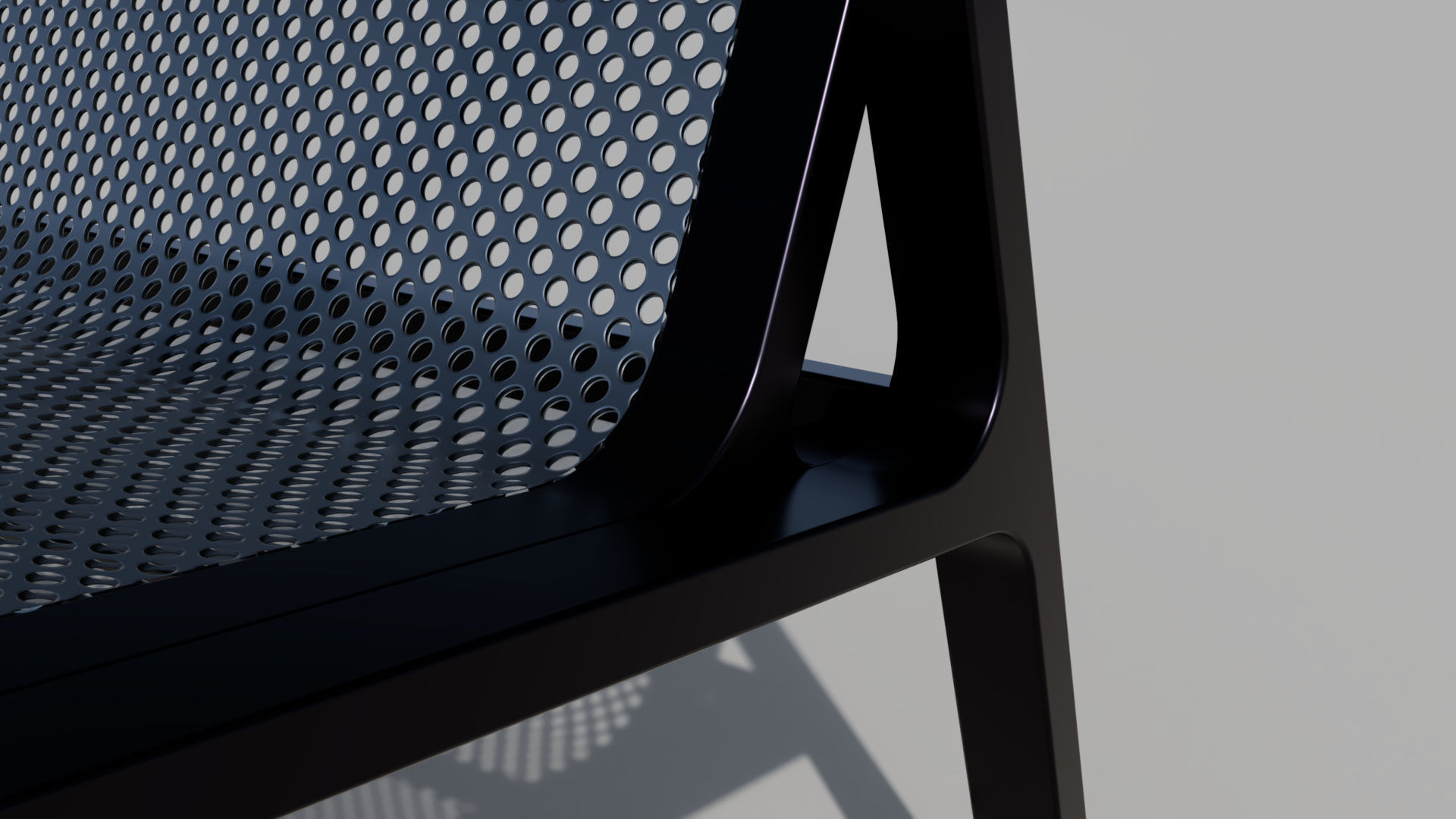 Outdoor or indoor metal Bench 3D model | CGTrader