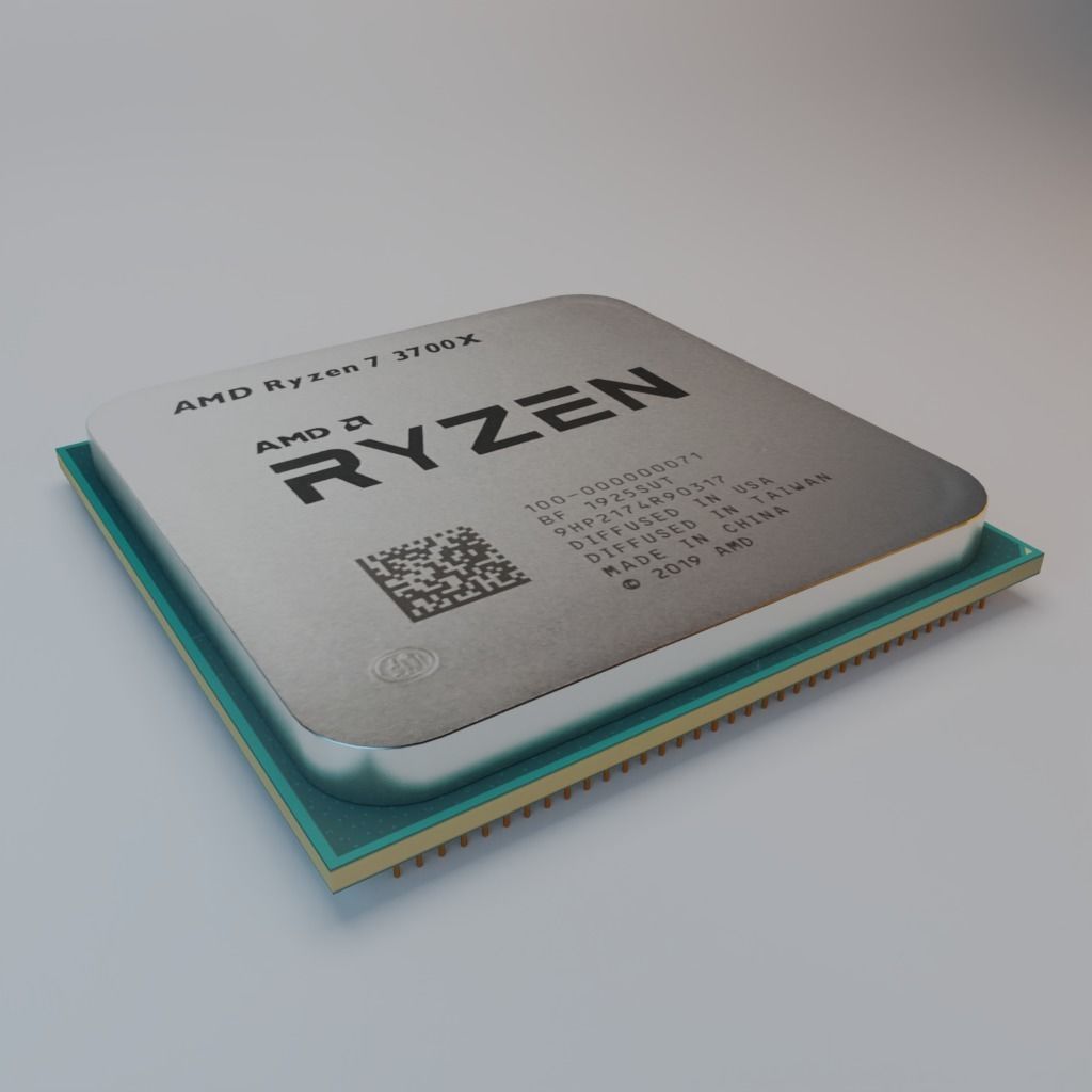 AMD Ryzen CPU 3D model | CGTrader