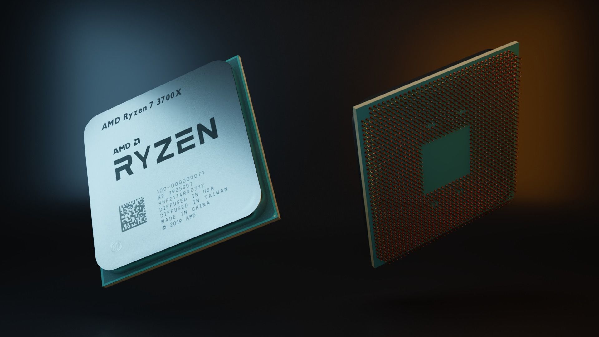 AMD Ryzen CPU 3D model | CGTrader