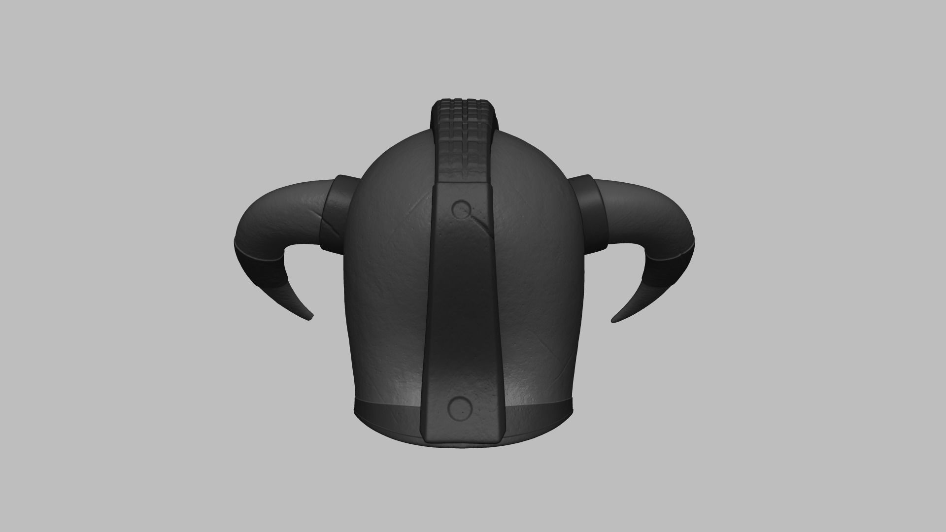 3D model Dark Horned Helmet - Character Design VR / AR / low-poly ...