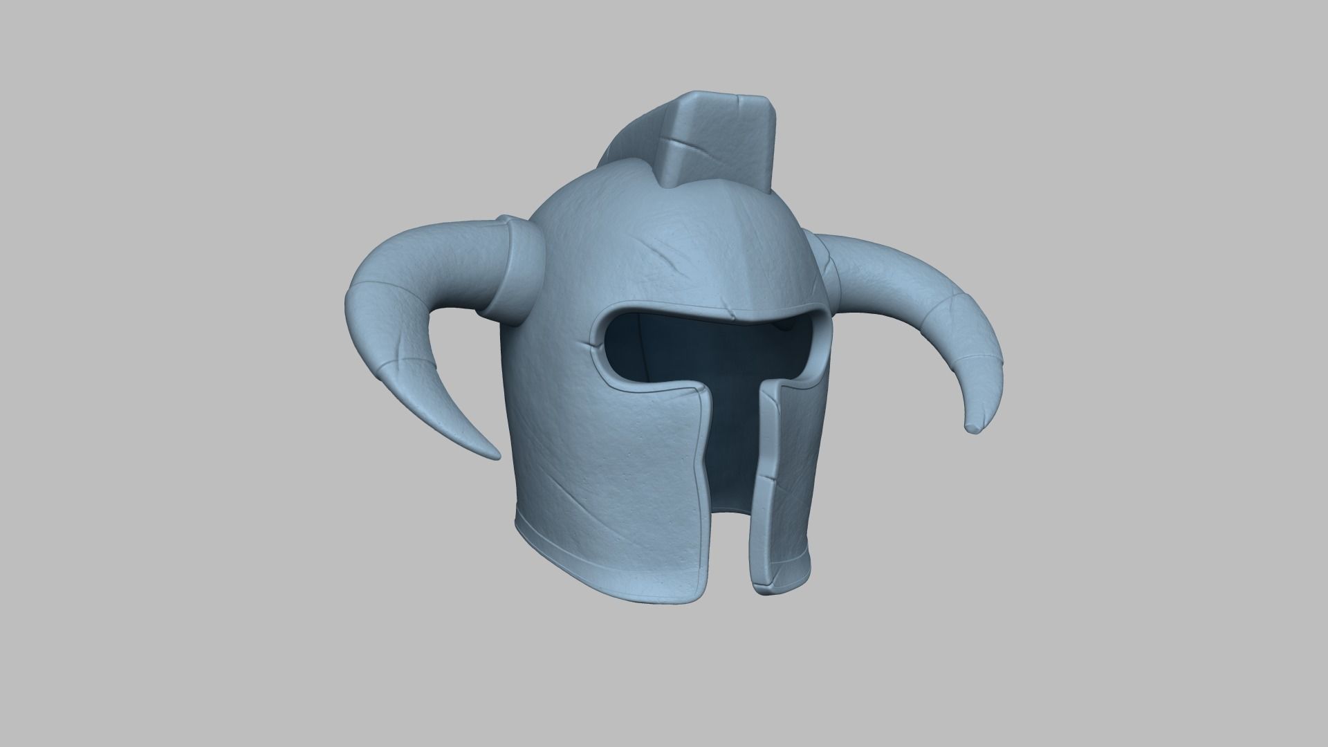 3D model Dark Horned Helmet - Character Design VR / AR / low-poly ...