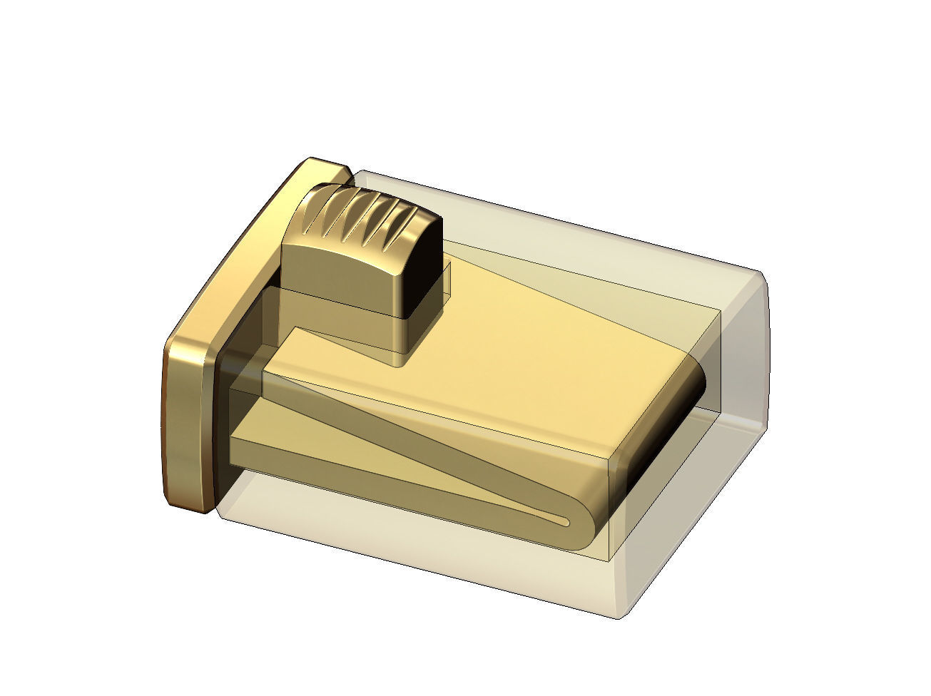 Simple box clasp 3D model 3D printable | CGTrader