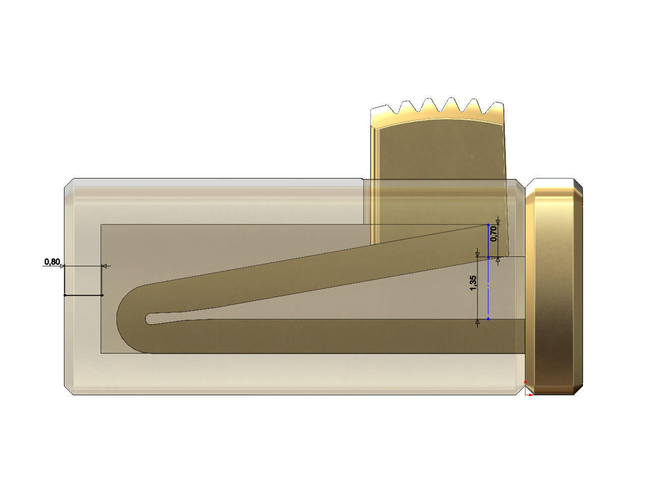 Simple box clasp 3D model 3D printable | CGTrader