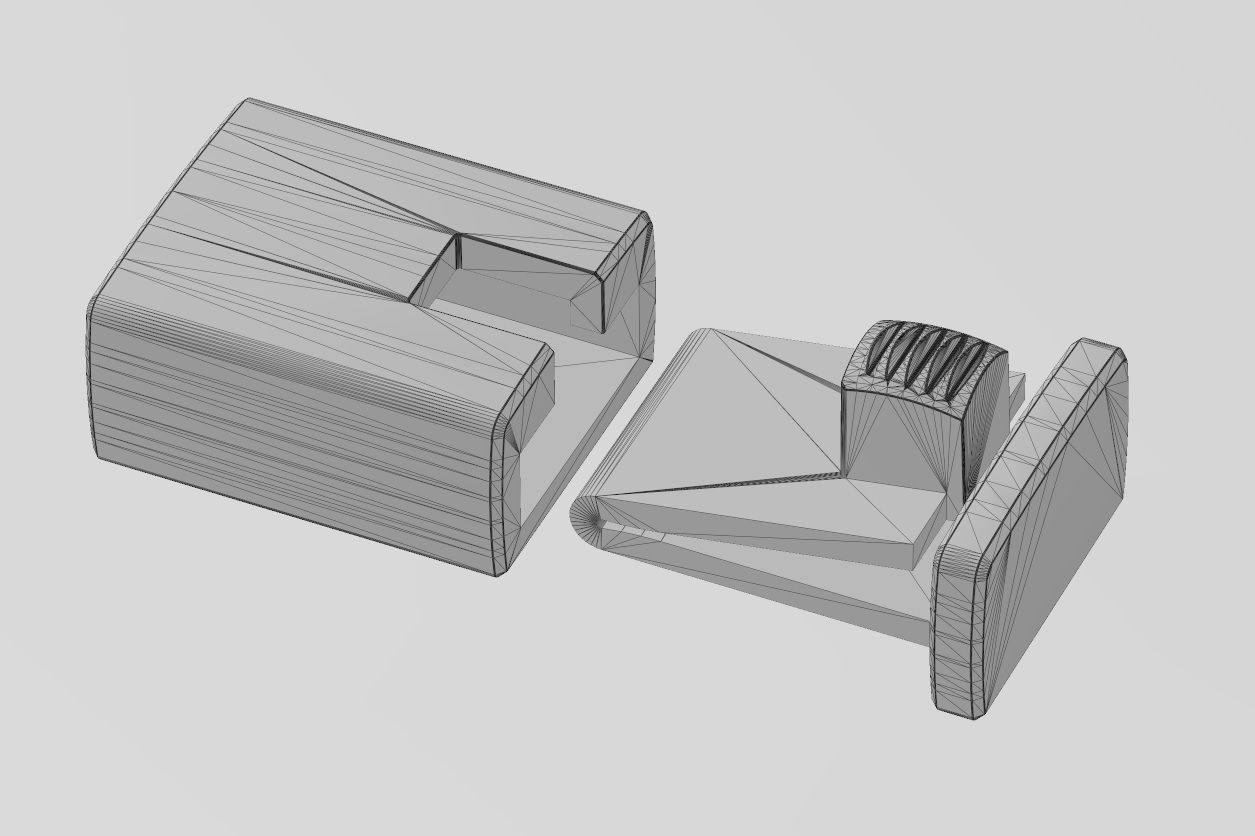 Simple box clasp 3D model 3D printable | CGTrader