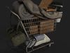 3D model Homeless shopping cart Gameready Prop VR / AR / low-poly ...