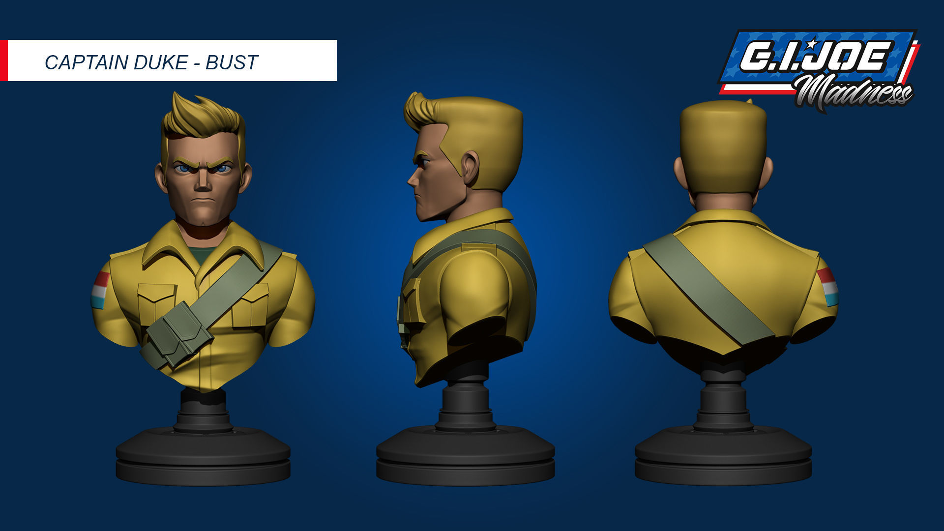 PACK 02 - GI JOE MADNESS - 4 bust plus 2 full figure 3D model 3D ...