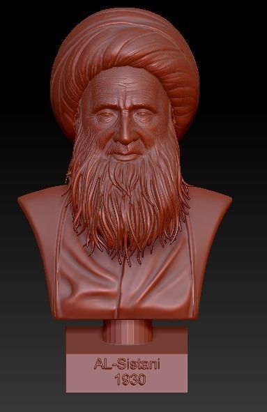 AL-Sistani bust of person 3D model 3D printable | CGTrader