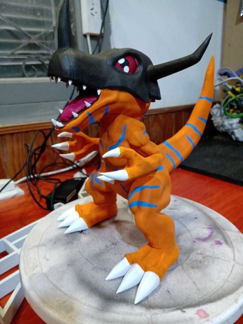 Greymon - Digimon Adventure 3D model 3D printable | CGTrader