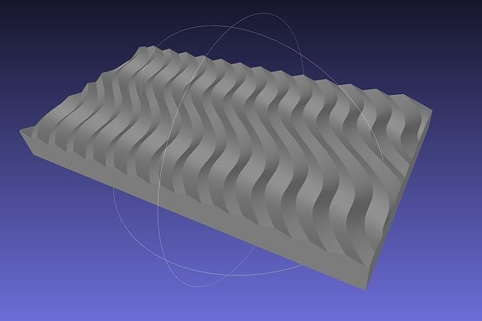 Geometric pattern wave 3D model 3D printable | CGTrader