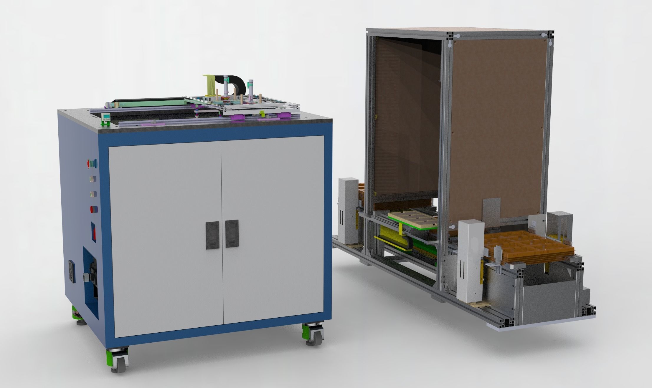 Tray loading and unloading machine 3D model | CGTrader