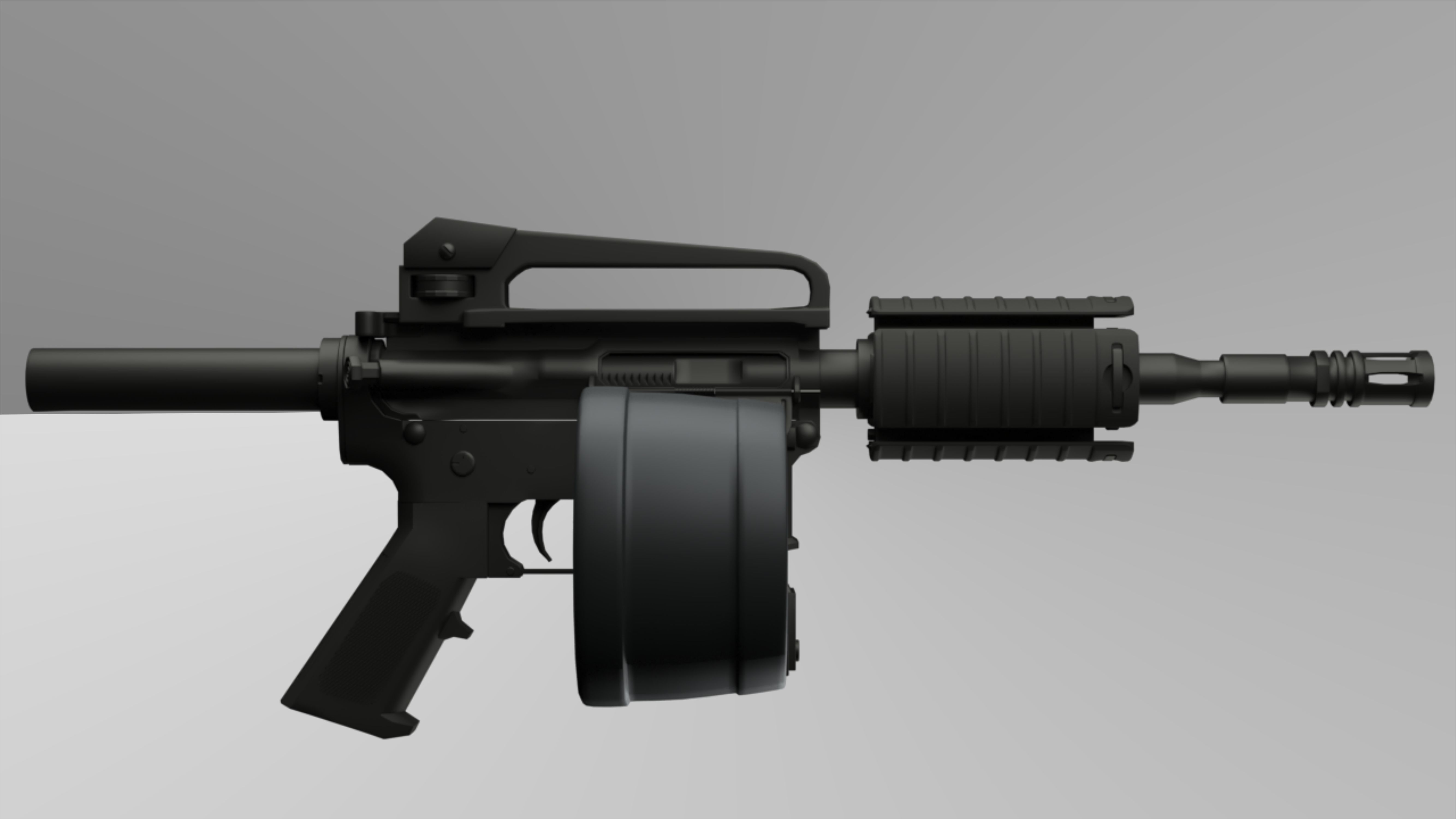The gun XM16E1 from the game The Patriot for game 3D model | CGTrader