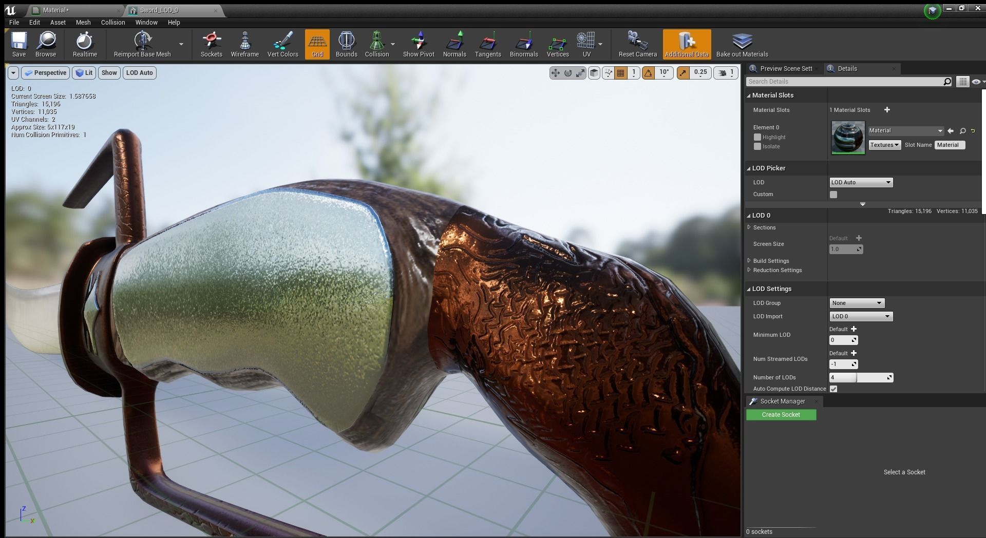 Fantasy Curved Sword for games and 3D design 3D model | CGTrader